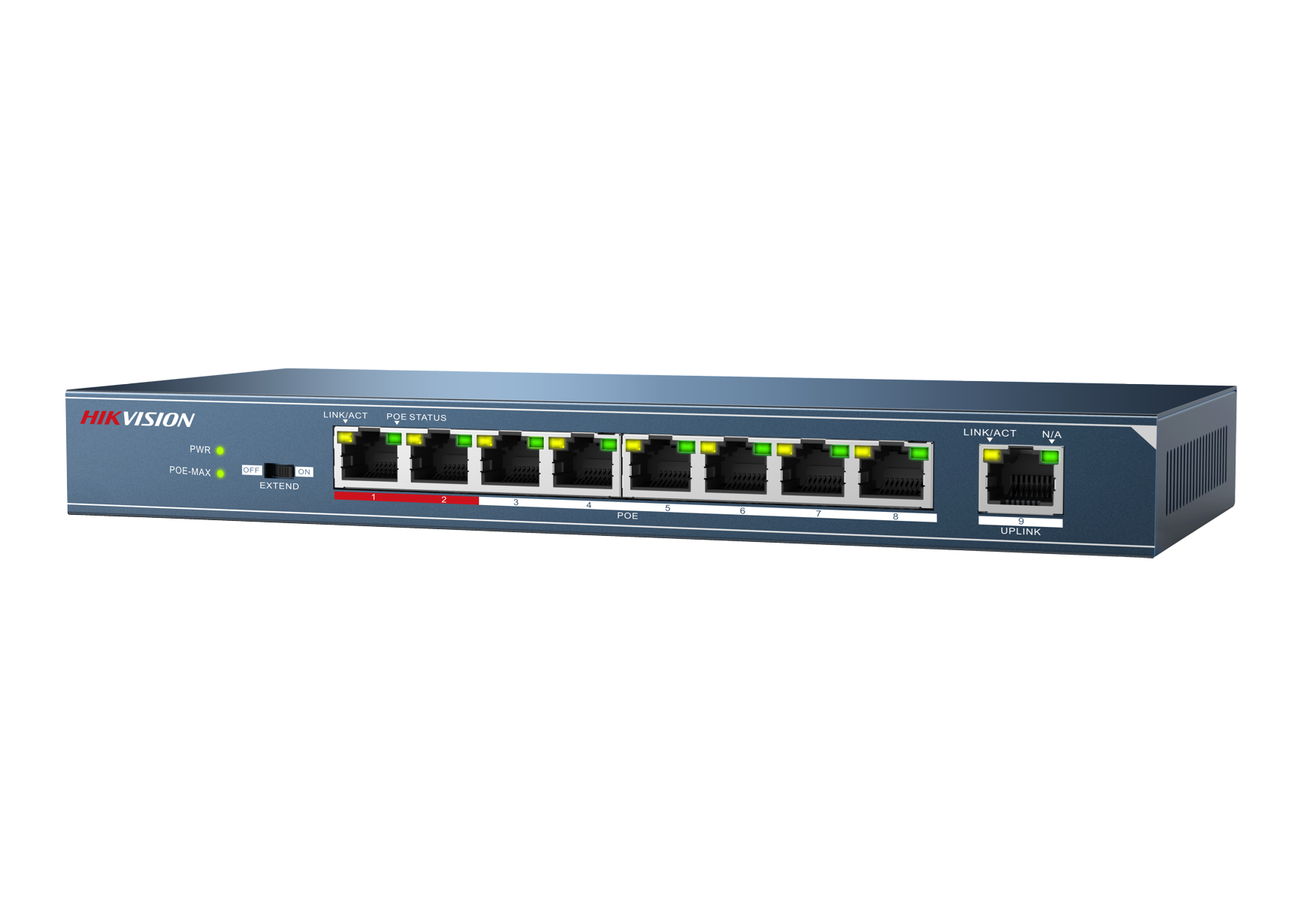 DS-3E0109P-E(C) 8Channel Hikvision POE switch Hikvision