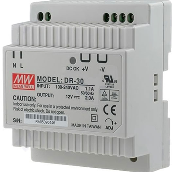 DR-30-24 DR 24V/36W/1,5A DIN rail power supply units