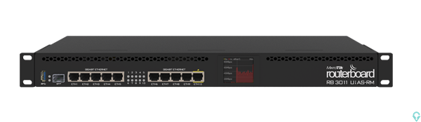 RB3011UiAS-RM RouterBOARD 3011UiAS with Dual core 1.4GHz ARM CPU, 1GB ...